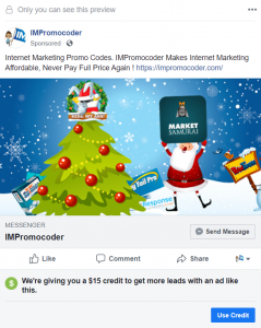 Instagram ad credit feed ad